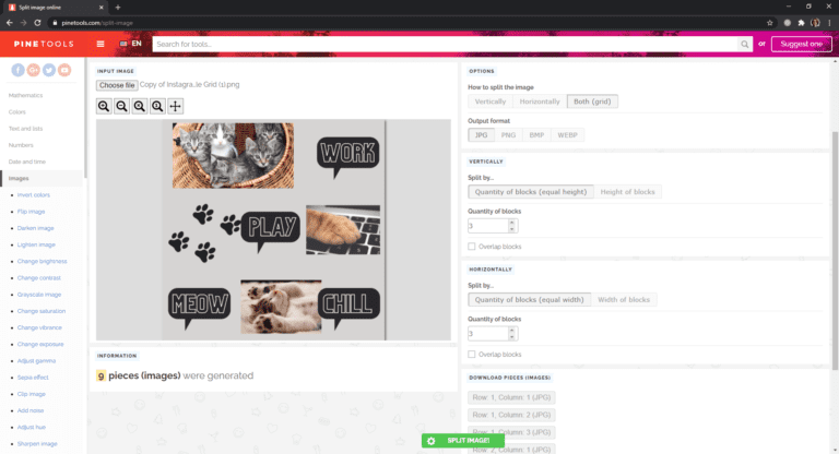 How to split images and create an Instagram puzzle grid with Canva ...
